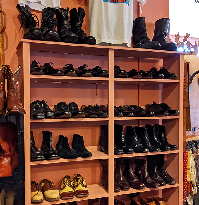 A shoe collection that proves our grandparents had better taste than we give them credit for. Each pair tells a story—some probably shouldn't be repeated in polite company.