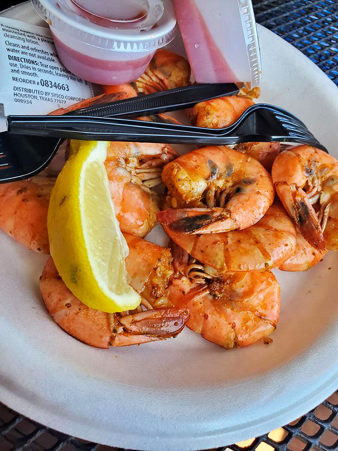 Peel-and-eat shrimp so fresh they practically introduce themselves. "Hi, I'm delicious. Nice to meet you!"