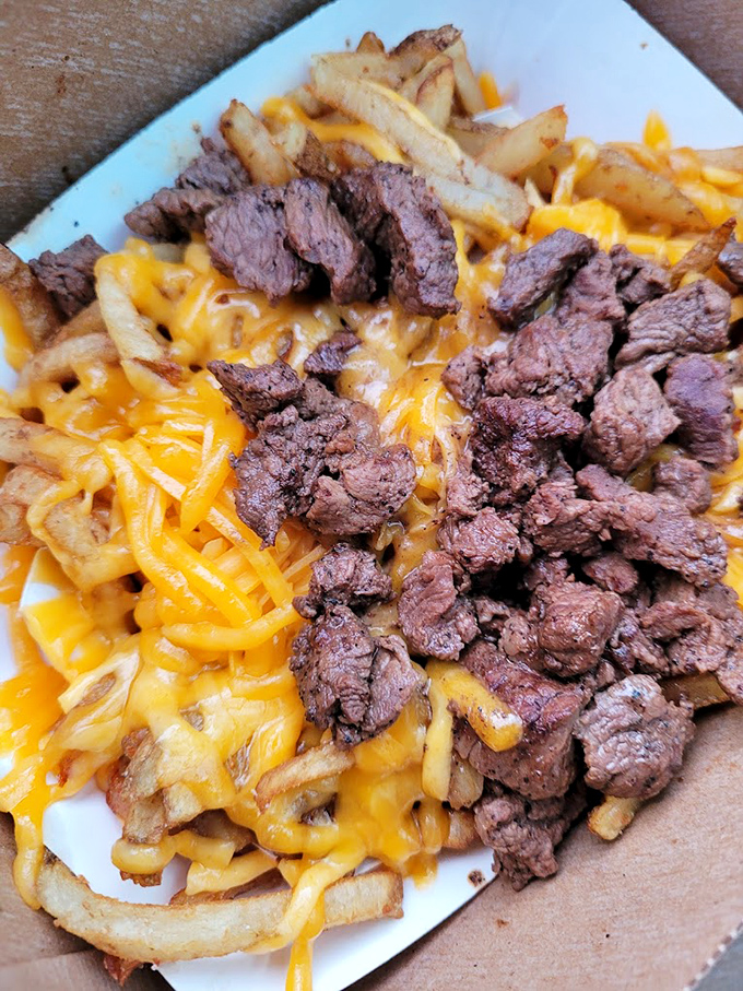 Steak and cheese fries that answer the eternal question: "Why choose between two perfect foods when you can have both?"