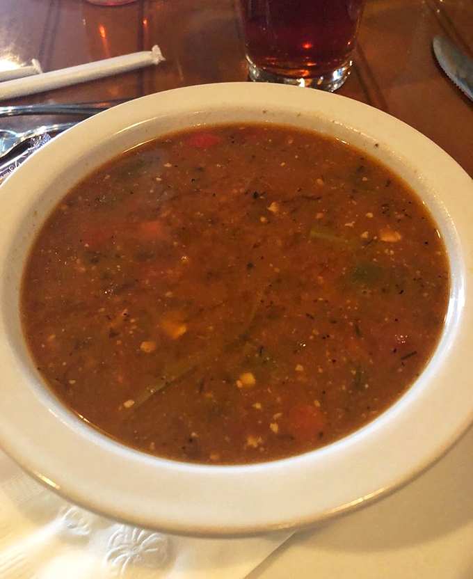 This snapper soup delivers the kind of rich, warming broth that makes cold Delaware evenings disappear completely.