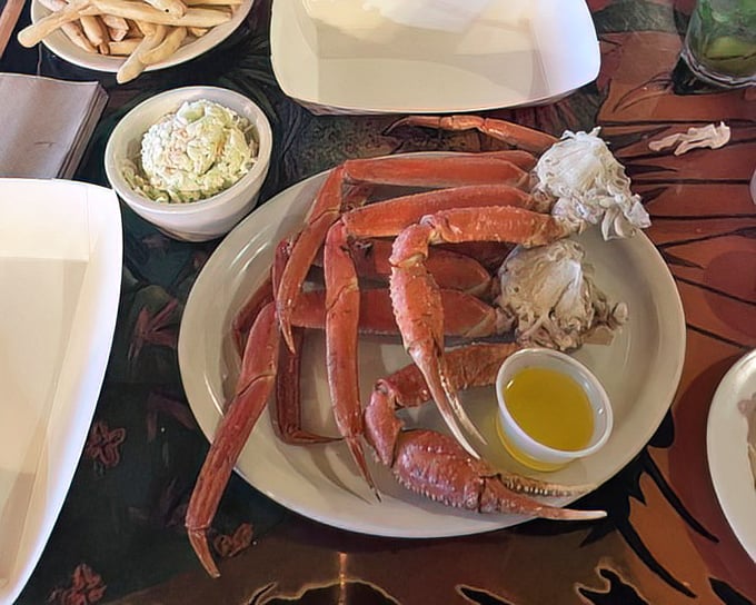 Snow crab legs: nature's way of saying "work for your dinner." The reward is always worth the battle.