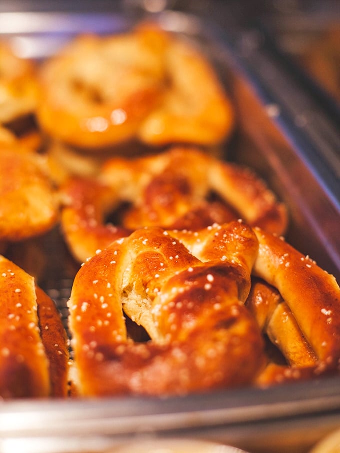 Soft pretzels with that distinctive golden sheen&mdash;the jewelry of the carb world. Amish country's answer to the question, "What's better than bread?"