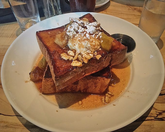French toast architecture at its finest. These golden towers of breakfast bliss make ordinary toast look like it's not even trying. 