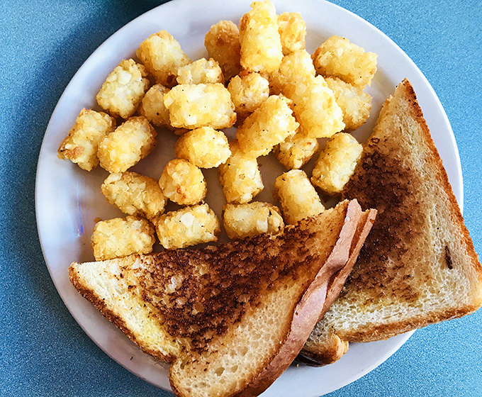 Tater tots transformed into golden nuggets of joy, proving childhood favorites never go out of style.