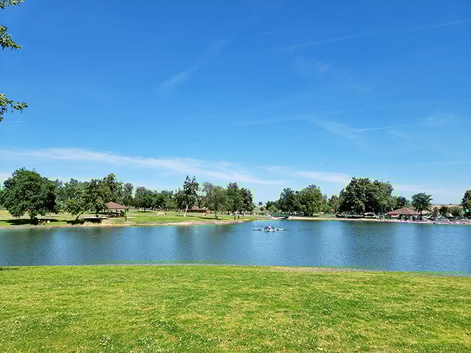 At River Walk Park, locals find serenity beside reflective waters&mdash;proof that not all California leisure requires a beach chair or celebrity sightings.