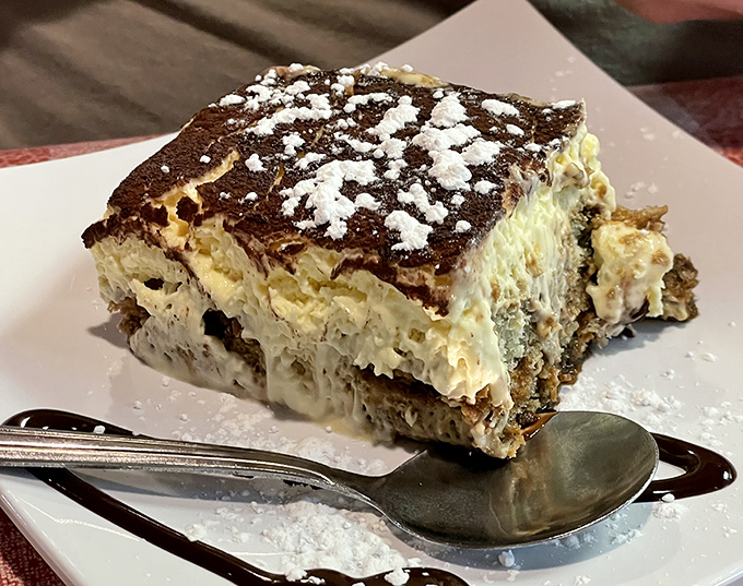 Tiramisu that strikes the perfect balance between coffee, cream, and "where has this been all my life?"