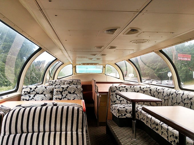 The dome car experience: panoramic windows that turn every passenger into a wide-eyed tourist, and rightfully so.