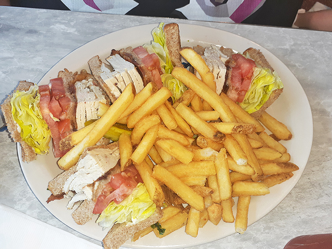 Architecture you can eat! This club sandwich skyscraper proves that sometimes the best things in life come between three slices of toast.