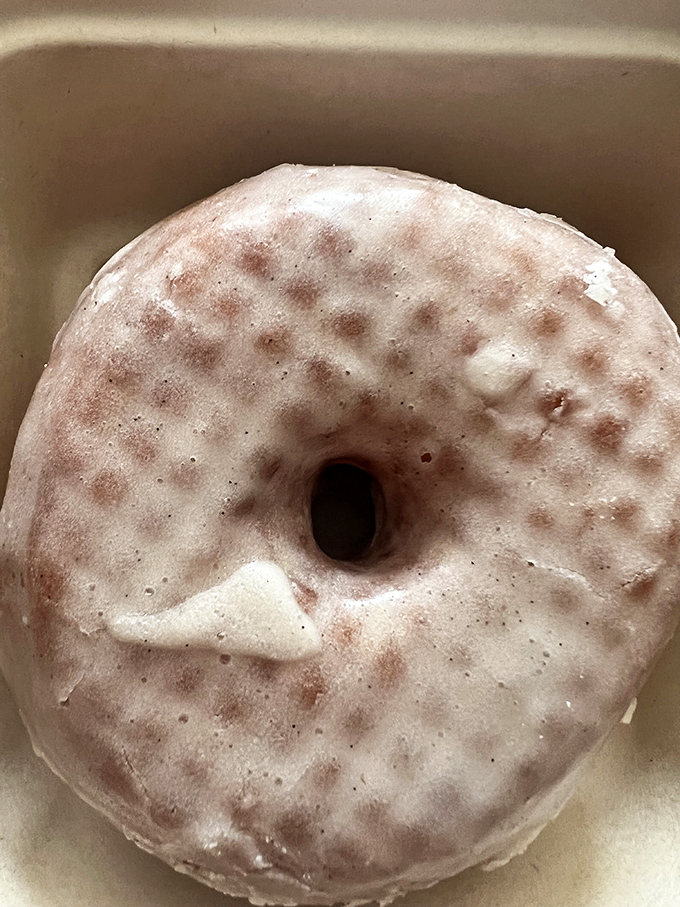 The vanilla bean glazed donut &ndash; deceptively simple, devastatingly delicious. This isn't your gas station vanilla donut; this is vanilla elevated to an art form.