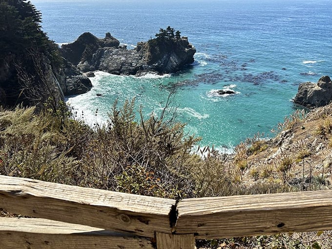 From this wooden overlook, visitors get that million-dollar view that makes smartphone cameras work overtime and conversation fall to whispers.