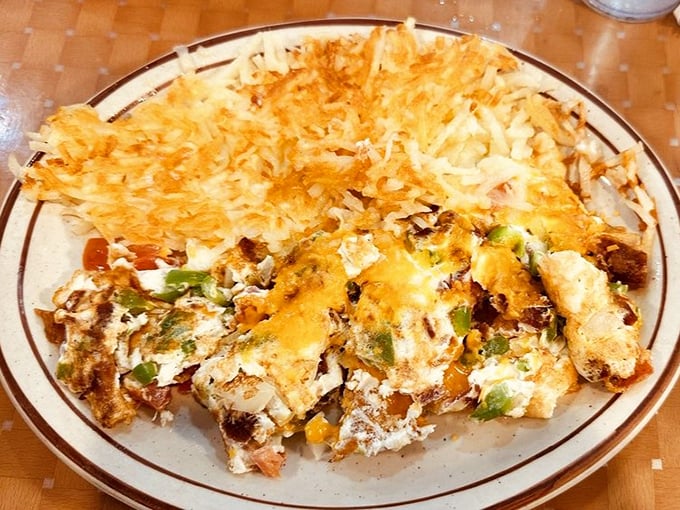 When hash browns and eggs join forces with vegetables and melted cheese, morning magic happens. This Western creation doesn't just feed you&mdash;it sustains you.