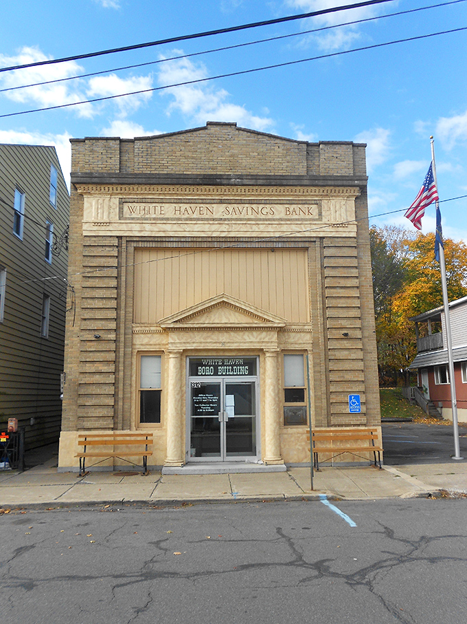 The stately White Haven Borough Building proves that government buildings can have both character and charm.