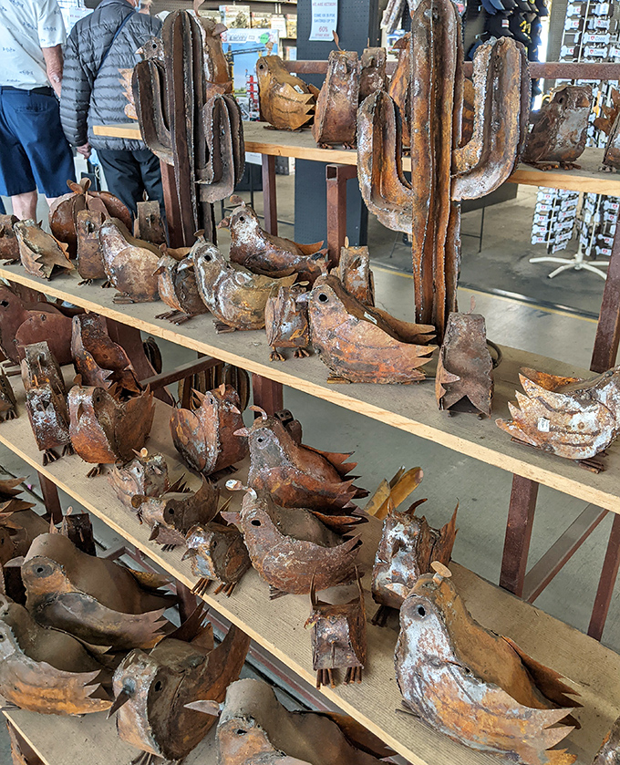 These rusty critters have more personality than some people I know! Desert-inspired art that perfectly captures Arizona's wild spirit.
