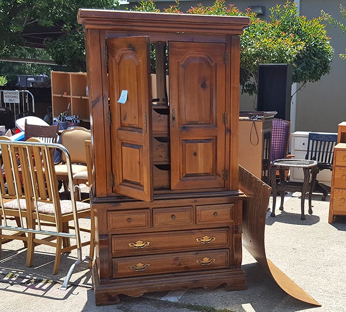 Not just a wooden armoire&mdash;it's a time machine to when furniture was built to outlast its owners. Those drawers have stories.