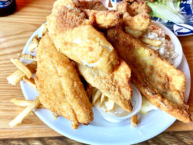 Yellow perch so golden and crispy, it practically glows on the plate. Lake Erie's finest catch, transformed into the kind of meal that creates lifelong memories. 
