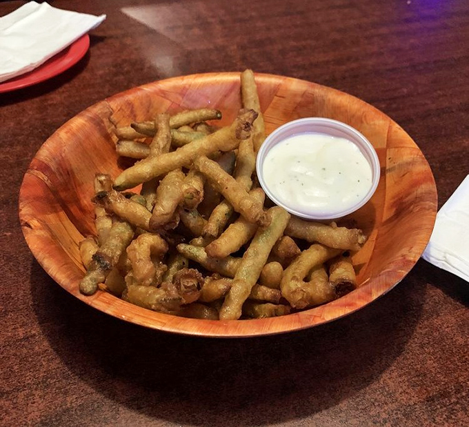 Zucchini fries: the vegetable that decided to live dangerously. Crispy, golden, and served with ranch&mdash;it's technically a vegetable, so practically a health food, right?
