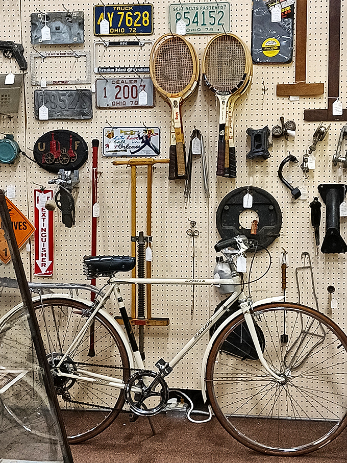 That vintage bicycle isn't just transportation&mdash;it's a time machine with handlebars, ready to pedal you back to simpler days.