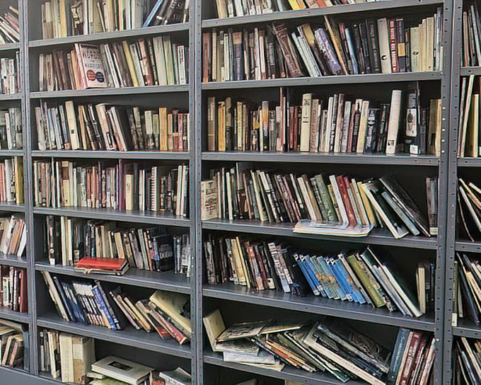 A library without late fees! These shelves hold forgotten bestsellers and obscure treasures waiting for their next reader's discovery.