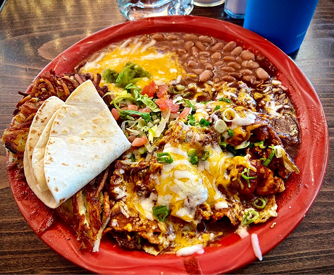 The breakfast platter that answers the eternal question: "Why choose one thing when you can have everything?"