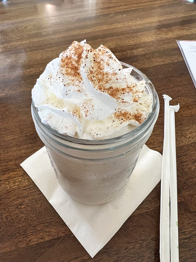 This isn't just any dessert&mdash;it's Buffalo Milk, Catalina's signature boozy treat, topped with cinnamon and whipped cream that defies gravity.
