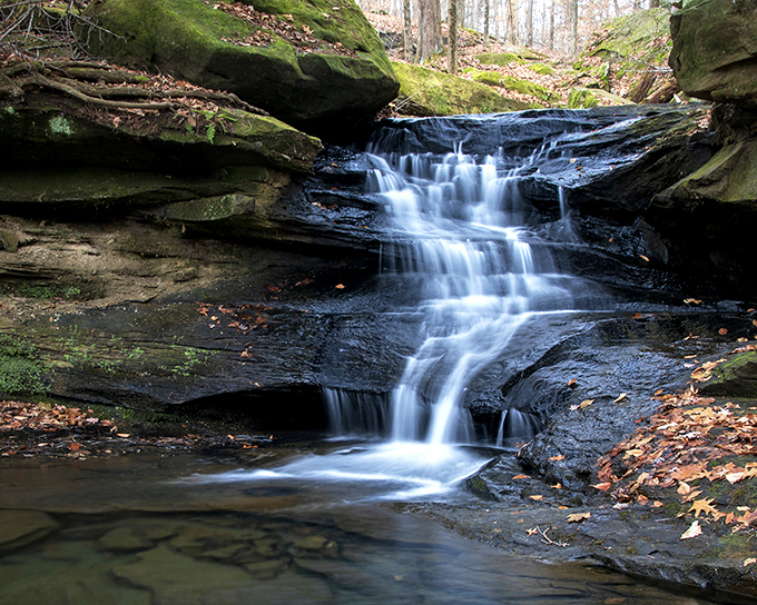 The smaller cascades upstream have their own quiet charm&mdash;nature's staircase, with each step telling a geological story centuries in the making.