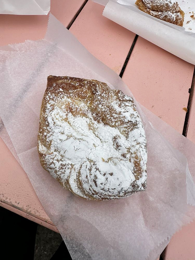 Behold the cheese Danish in its natural habitat – a swirl of buttery pastry and creamy filling that makes Monday mornings bearable again.