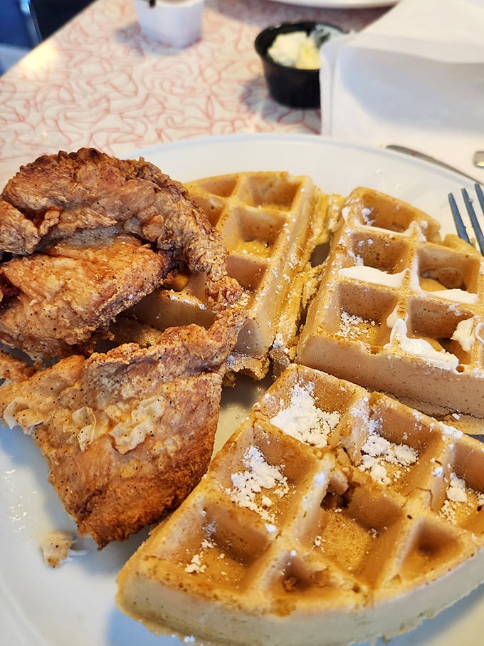 Chicken and waffles: the breakfast-dinner hybrid that proves some of the best relationships are unexpected ones.