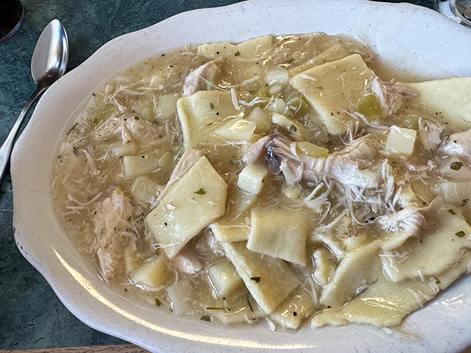 Homemade chicken pot pie that puts the "comfort" in comfort food. Those tender chunks of chicken swimming in creamy broth are basically therapy in a bowl.