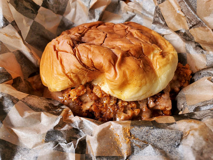 The chicken sandwich: Nashville heat in a more manageable delivery system. Proof that sometimes the best ideas come between two pieces of bread.