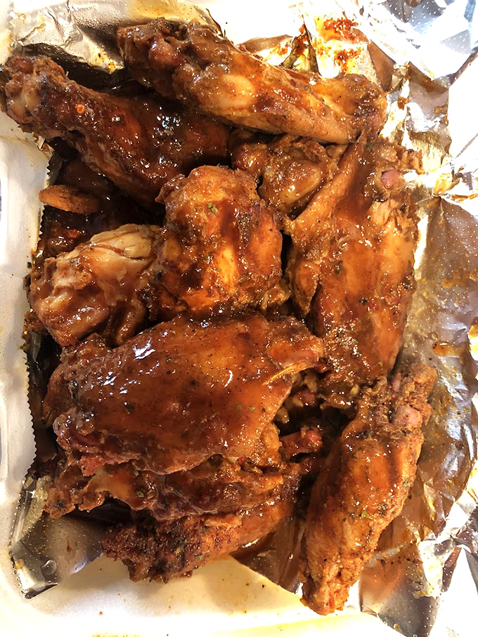 These wings aren't just smoked, they're transformed. Glistening with sauce and packed with flavor that makes you wonder why you ever ate them any other way.