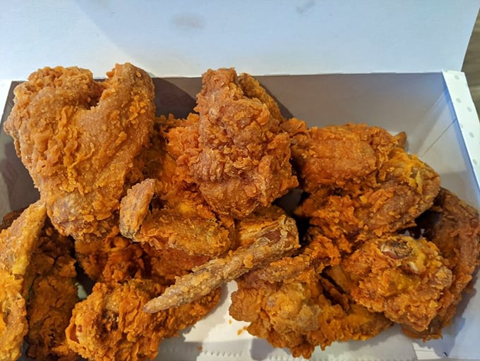 A box of wings so perfectly fried, you'll find yourself negotiating with your dining companions over who gets the last piece.
