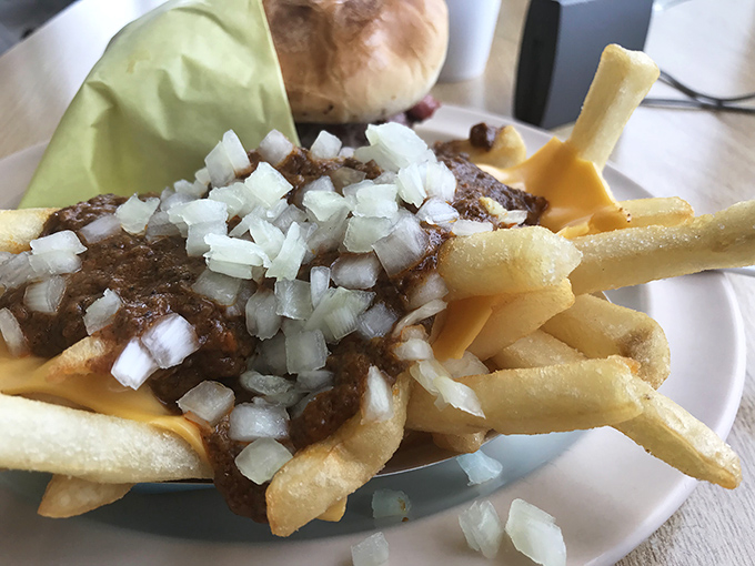 Chili cheese fries that could make a cardiologist wince but are worth every delicious, indulgent bite. Diet plans were made to be broken.