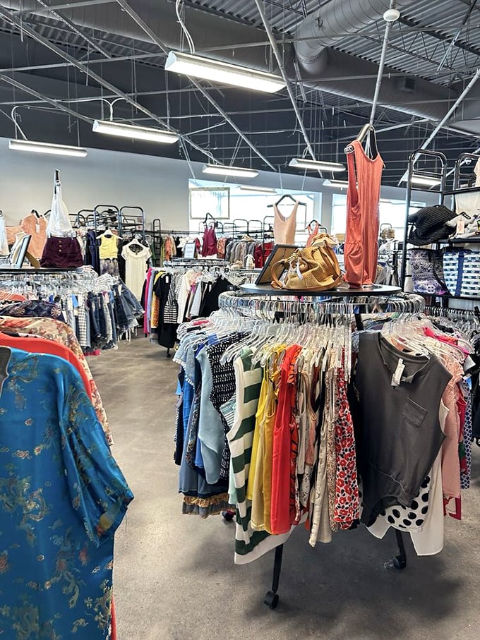 Fashion's greatest hits, all in one place. The clothing section offers everything from casual wear to office attire, meticulously organized by type.