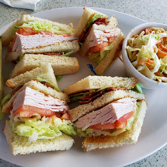 The club sandwich&mdash;architectural marvel of the lunch world. Perfectly stacked layers of turkey, bacon, and veggies that somehow fit in your mouth.