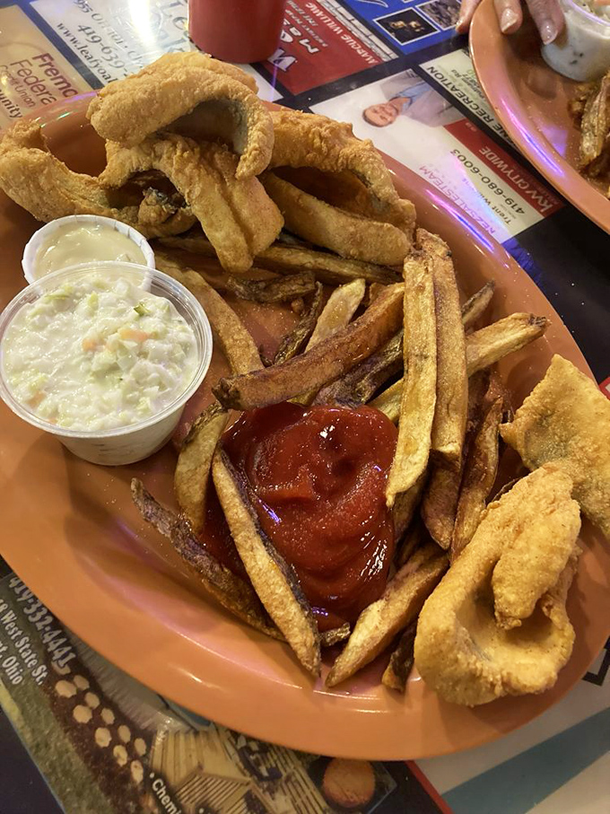 A fish sandwich that would make Poseidon himself swim upstream. Perfectly fried fillets nestled in a bun with just the right amount of crunch.