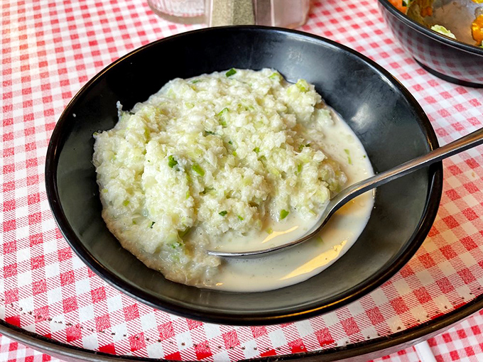This isn't your cafeteria lady's coleslaw. Creamy, bright, and fresh enough to make you forget you're eating cabbage.