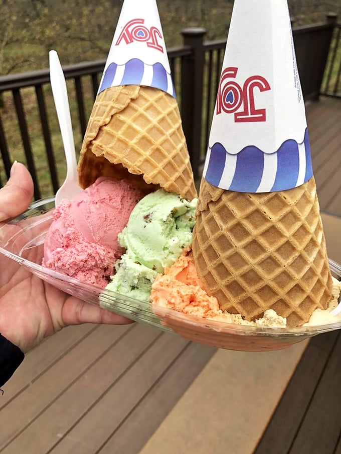Joy comes in waffle cones at Country Maid&mdash;these colorful scoops aren't just dessert, they're edible therapy after a long week.