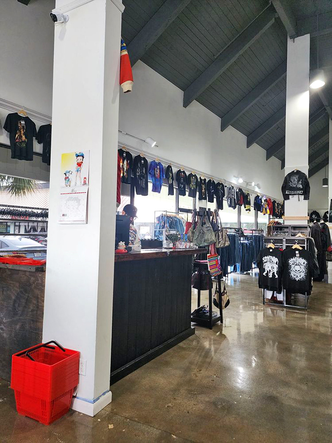 The sleek checkout counter doubles as command central, where staff can help track down that elusive vintage piece you've been seeking.