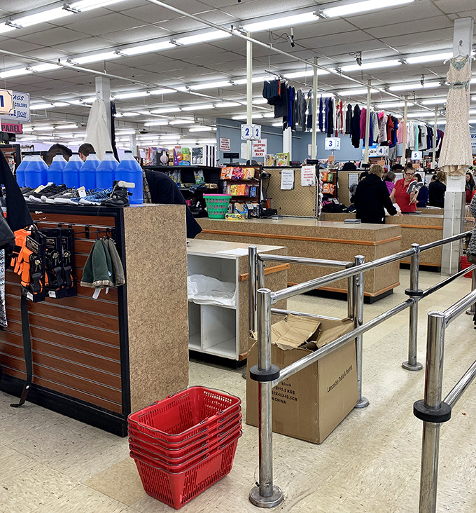 The checkout area&mdash;the final frontier between you and your thrifting conquests. Where impulse buys make their last stand.