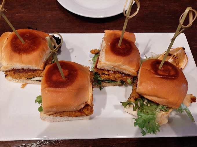 Crab cake sliders that could make a Marylander nod in approval. The balance of crispy exterior and sweet crab interior is nothing short of a culinary miracle.