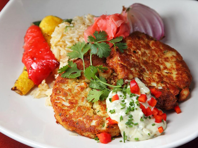These crab cakes are what Maryland dreams about – mostly crab, minimal filler, and golden-brown perfection that makes seafood lovers weak in the knees.