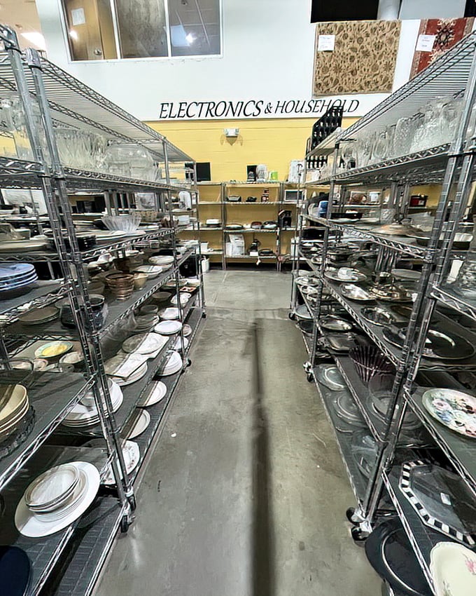 The dishware aisle&mdash;where complete strangers will judge your excellent taste as you reunite separated pieces of vintage Corelle patterns.