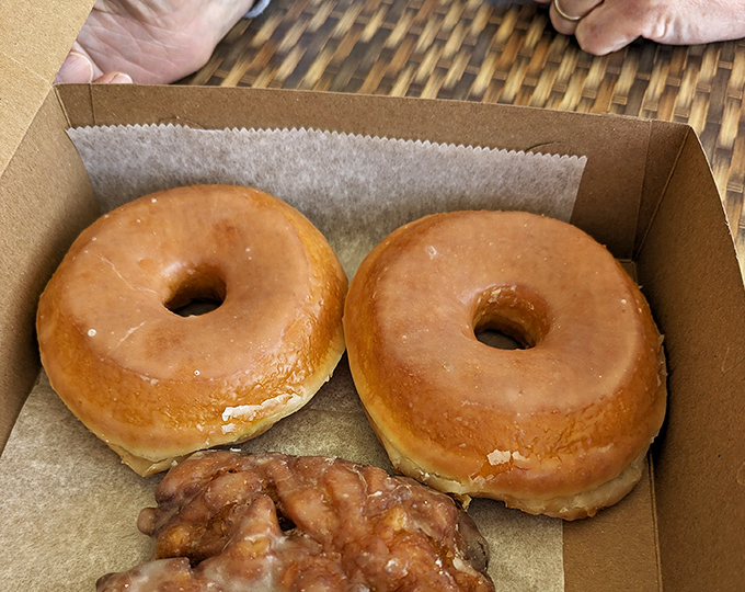 Donuts that would make Homer Simpson weep with joy&mdash;pillowy, glazed perfection that's worth every minute of the treadmill time you'll need tomorrow.