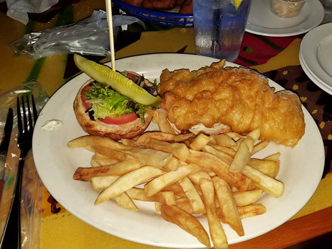 Fish and chips elevated beyond pub grub &ndash; crispy perfection that would make the British jealous.