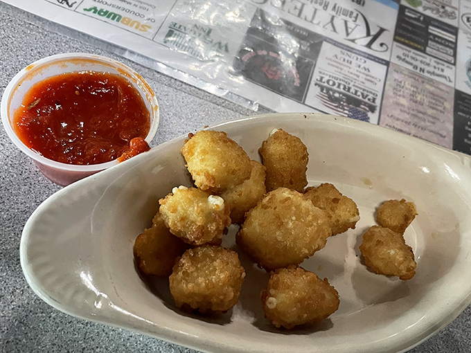 The famous fried cheese—golden nuggets of joy that have launched a thousand road trips across Pennsylvania.