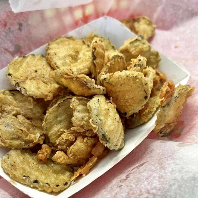 These aren't just fried pickles&mdash;they're little discs of tangy, crunchy joy that make you question why anyone would ever eat a pickle any other way.