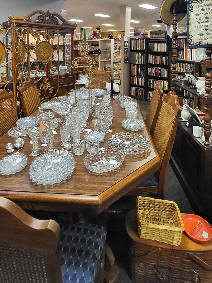 A tabletop galaxy of cut glass catches light like diamonds. Grandma would approve&mdash;and probably recognize her wedding pattern.