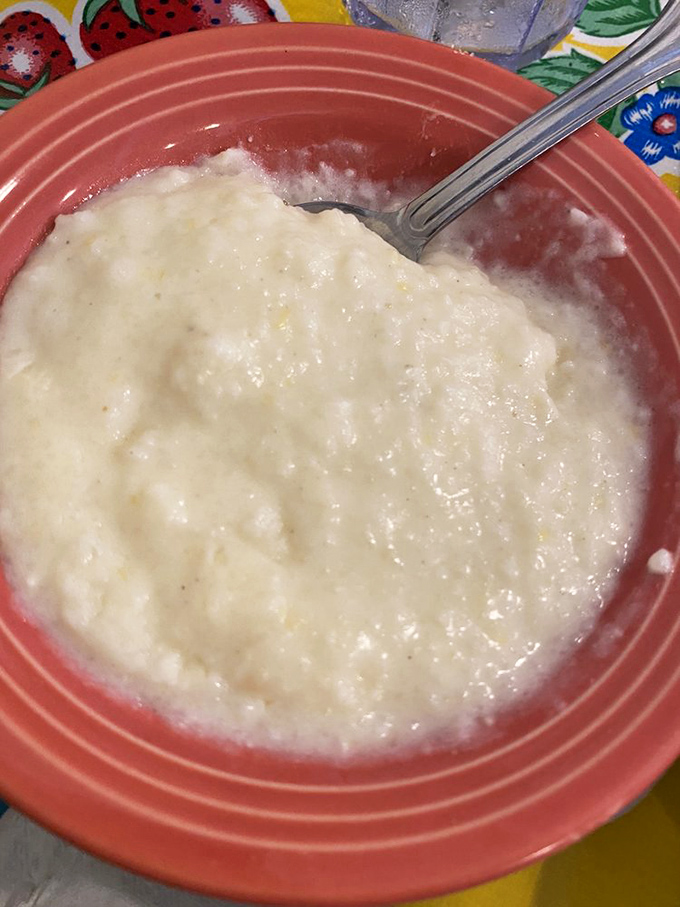 Creamy grits so smooth they'd make your grandmother's recipe jealous of their silky perfection.