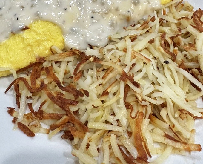 Hash browns that achieve the impossible: simultaneously crispy and tender. The breakfast equivalent of hitting the lottery.