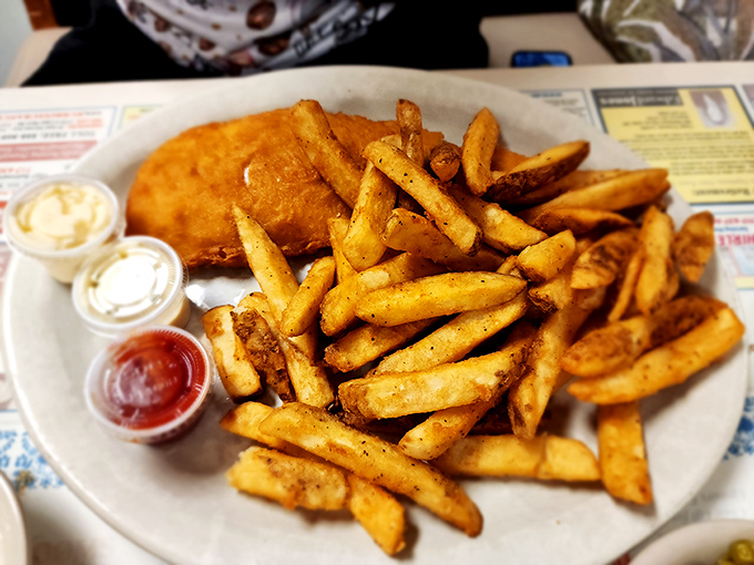 Golden home fries that achieve that perfect balance between crispy edges and fluffy, seasoned centers.